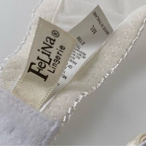 Felina | Intimates & Sleepwear | Felina White Garter Belt In Lace With ...